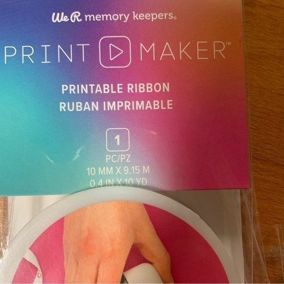 Office | Nwt We R Memory Keepers Print Maker Printable Ribbon 1mm04 In ...
